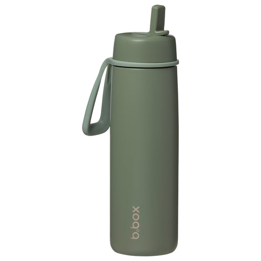 bbox for kids | 690ml Insulated Flip Top Bottle - olive | b.box AU