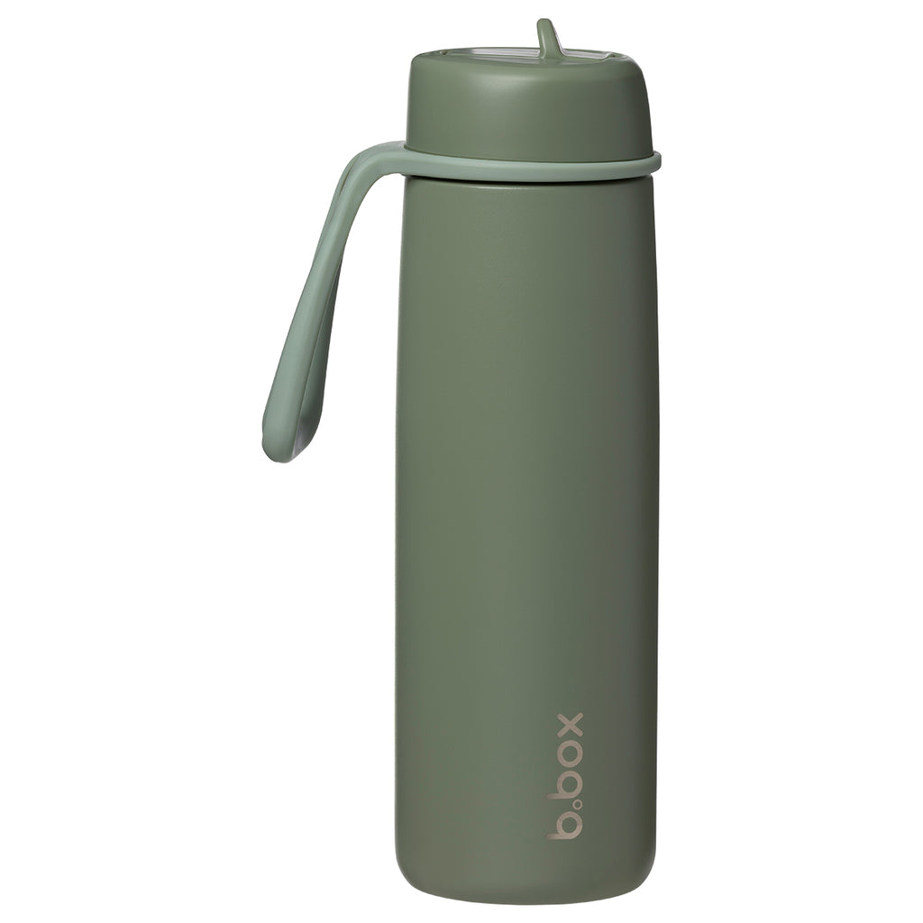 bbox for kids | 690ml Insulated Flip Top Bottle - olive – b.box AU
