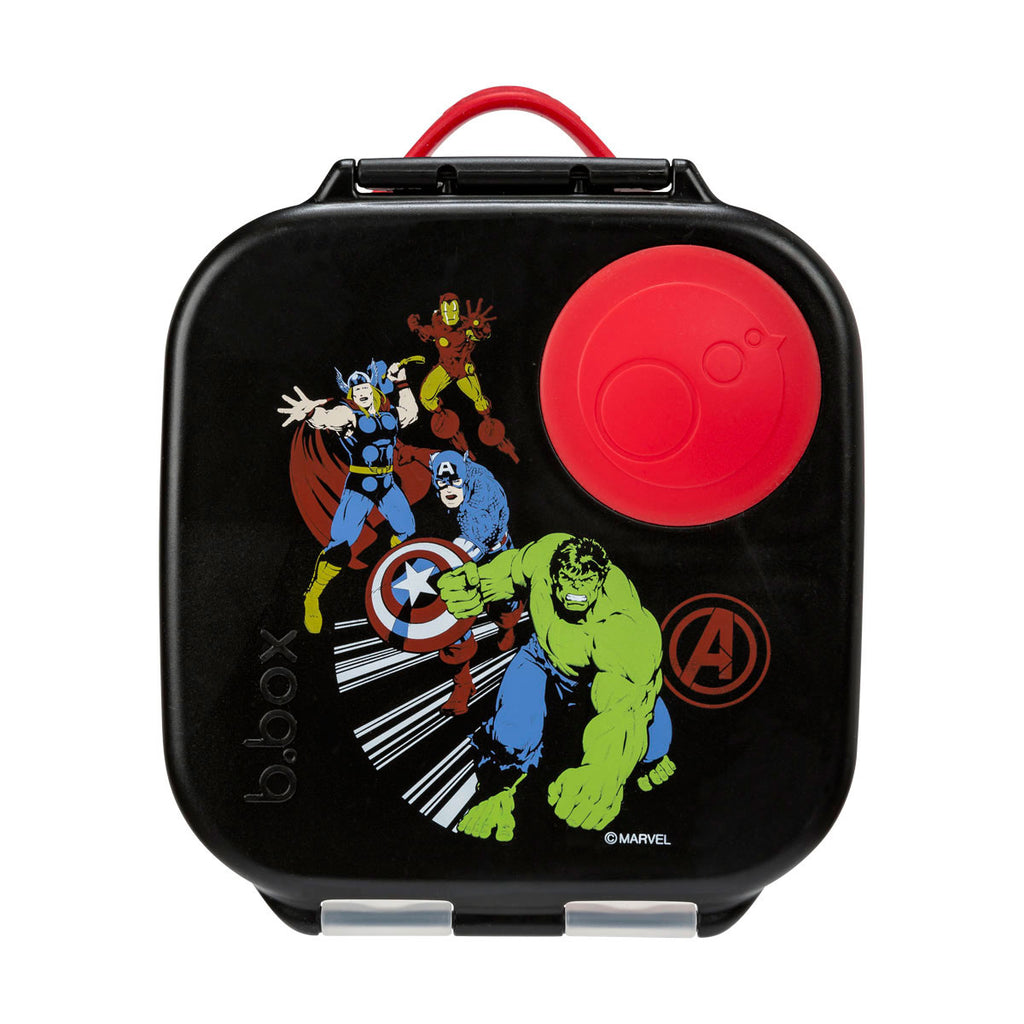 Marvel Avengers x b.box Mini Lunchbox Black Red Bento Style Lunchbox ...
