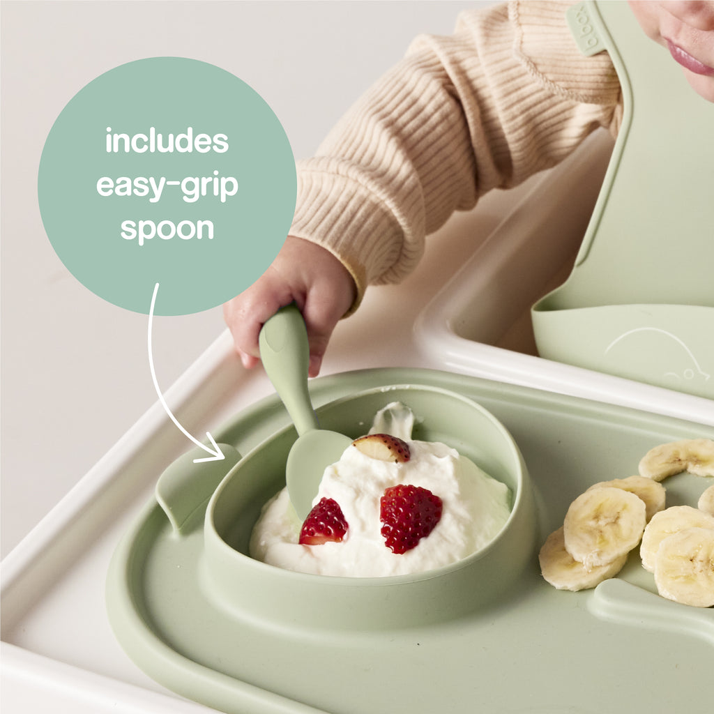 Roll + Go Mealtime Mat – Sage – b.box AU