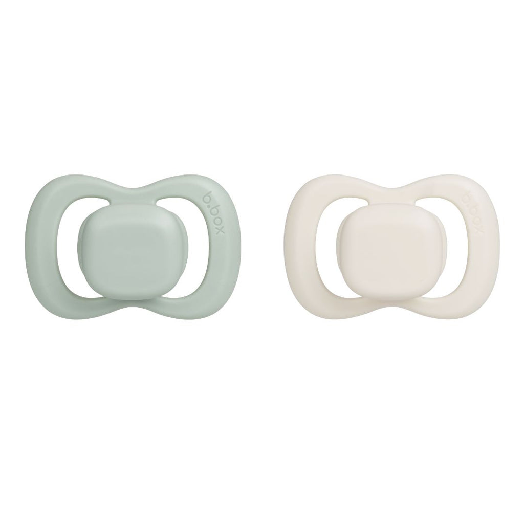 Pacifier Twin Pack – Sage Vanilla – b.box AU