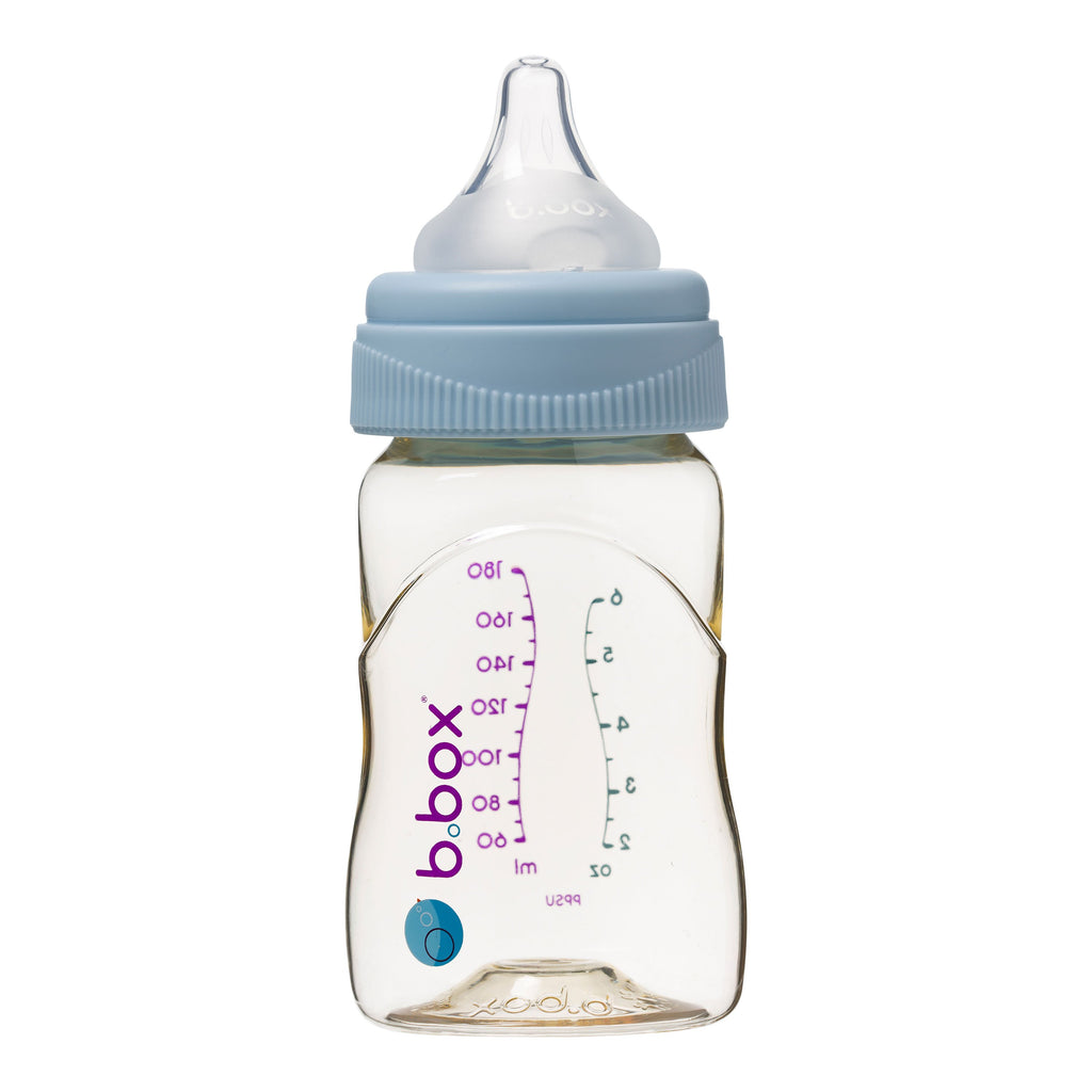 Baby Bottle 180ml – Lullaby Blue – b.box AU