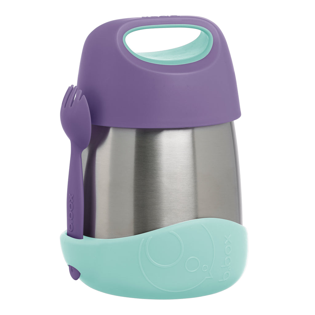 Insulated Food Jar Lilac Pop - 335ml Purple Insulated Food Container ...